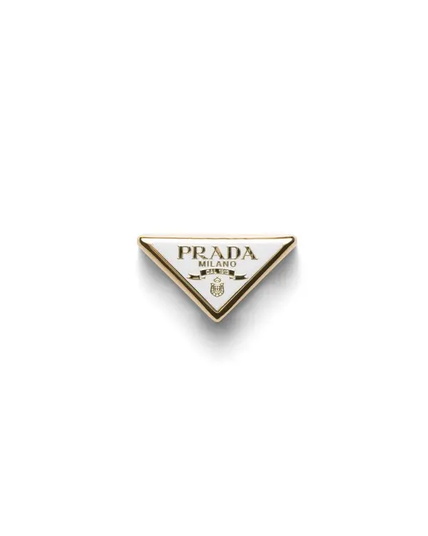 Prada Metal Scarf Clip - White