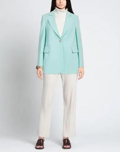 Pinko Single-breasted Crepe Blazer - Green
