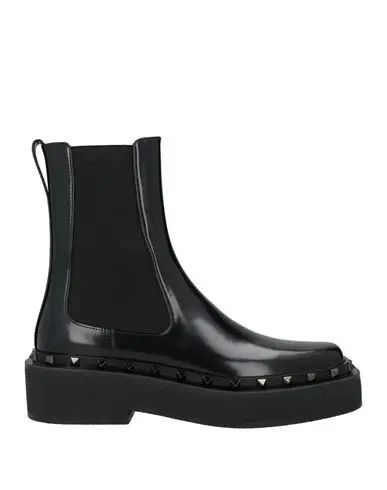 Valentino Garavani Leather Studded Ankle Boots