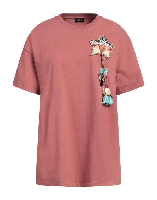 Etro Embellished Cotton T-shirt