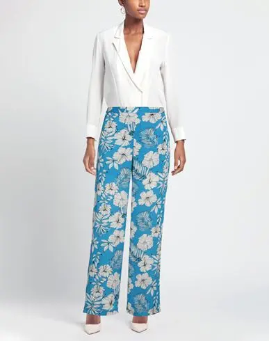 Pinko Crepe Wide Leg Pants - Blue