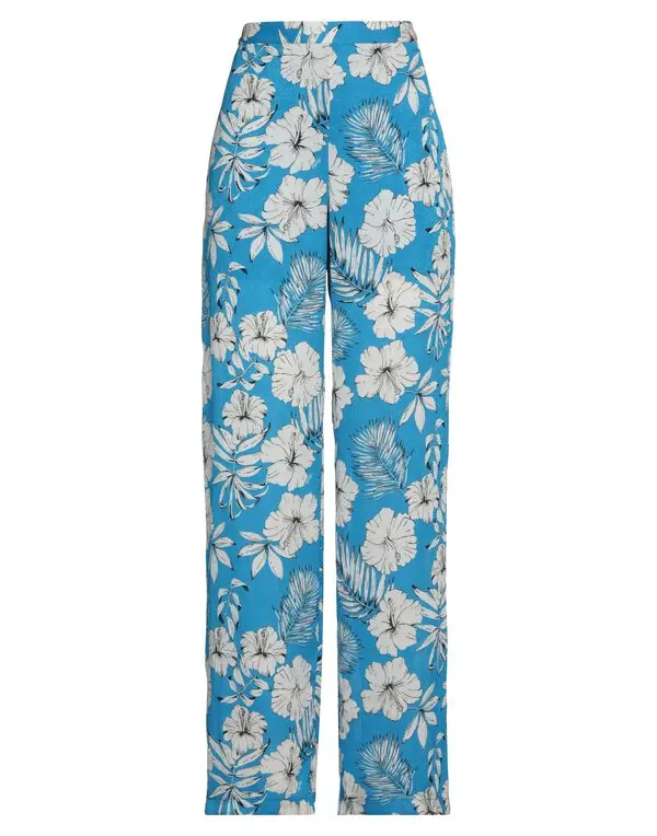 Pinko Crepe Wide Leg Pants - Blue