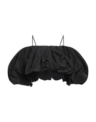 Pinko Off-the-shoulder Taffeta Top - Black