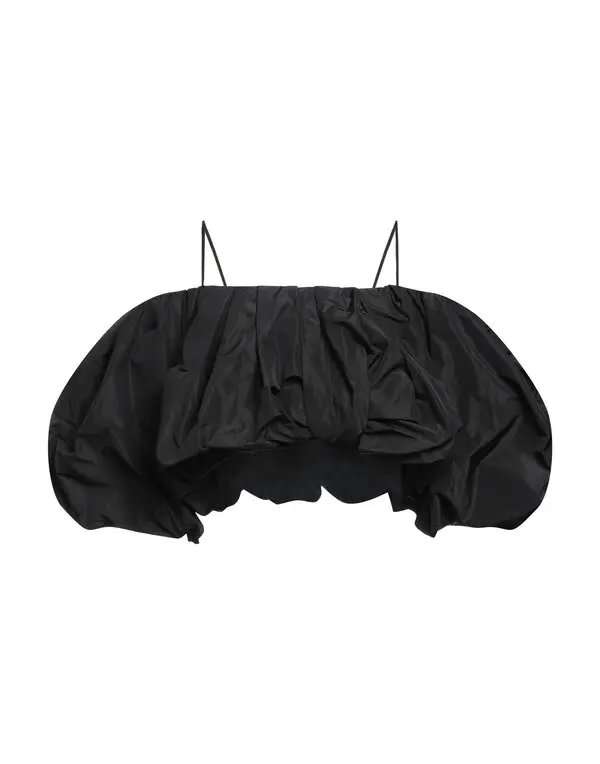 Pinko Off-the-shoulder Taffeta Top - Black