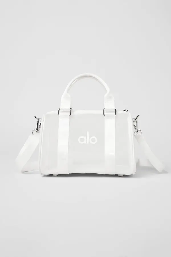 Alo Yoga Mini Sheer Duffle Bag - White | Editorialist