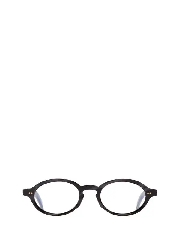 CUTLER & GROSS Oval Eyeglasses - Black Horn