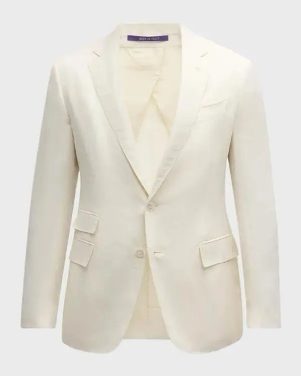 Ralph Lauren Purple Label Kent Silk-linen Jacket