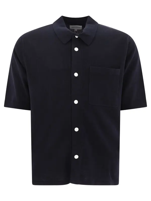 Norse Projects Rollo' Knit Shirt - Blue