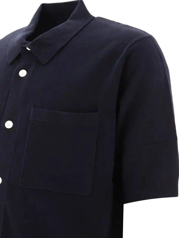 Norse Projects Rollo' Knit Shirt - Blue