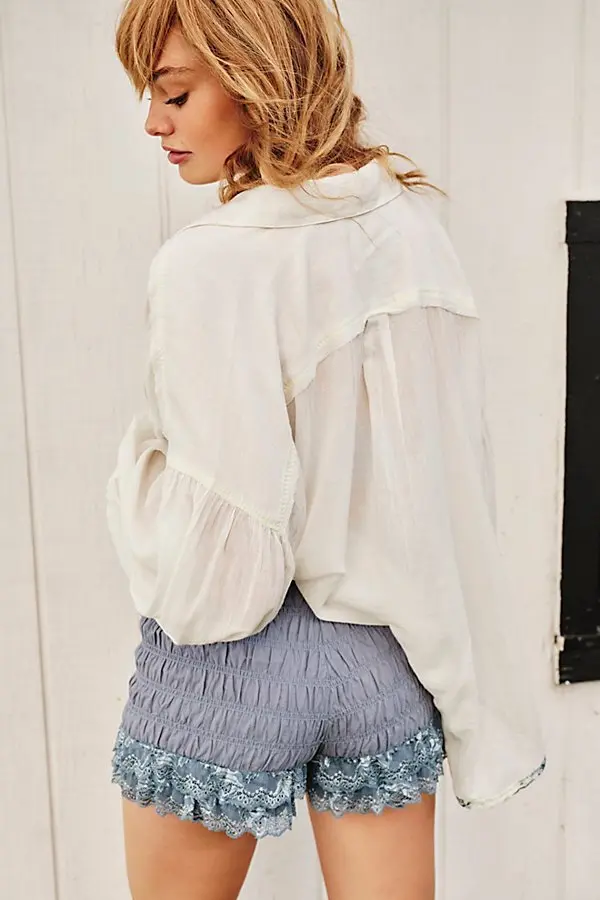 Free People In Bloom Shorties - Storm Cloud