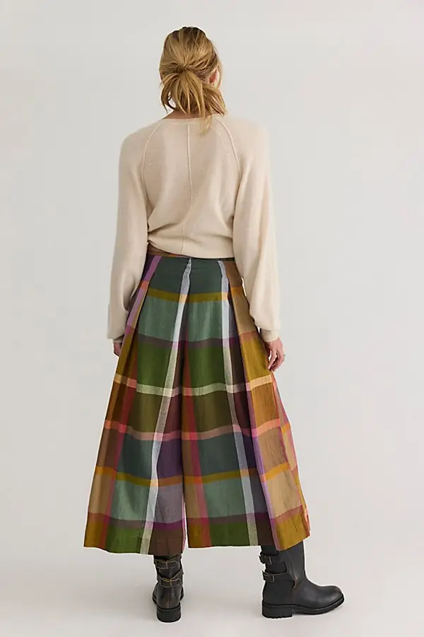 Rujuta Sheth Frida Plaid Pants - Erode Chex