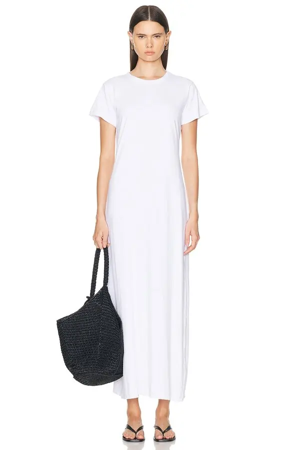 LESET Margo Maxi Dress - White