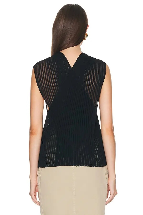 Saint Laurent Halter Neck Tank Top - Noir