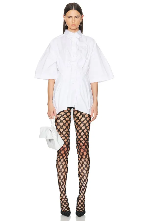 MAISON MARGIELA Short Sleeve Button Up Top
