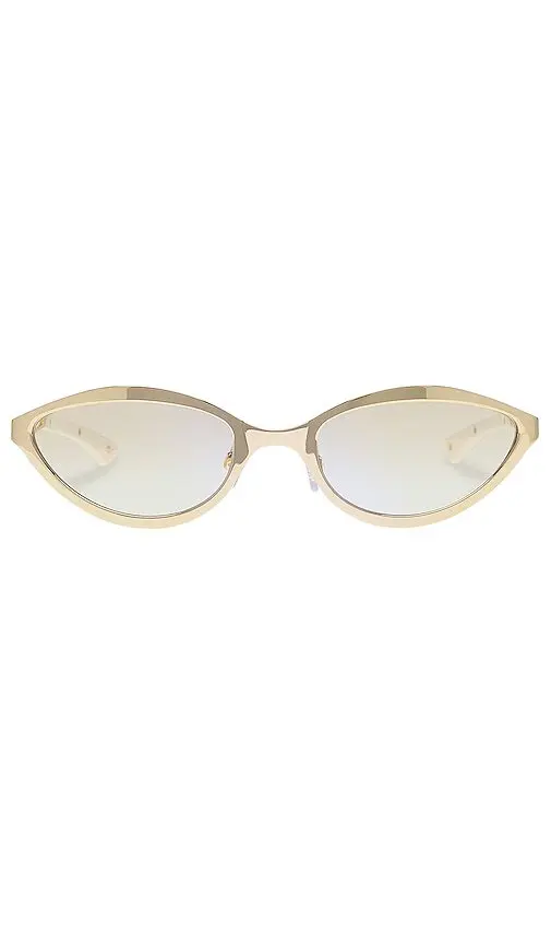Le Specs Glitch Sunglasses - Bright Gold