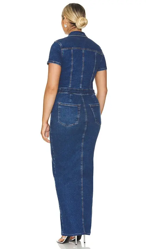 Good American Fit For Success Denim Maxi Dress In Indigo594 - 30% Off |  Editorialist