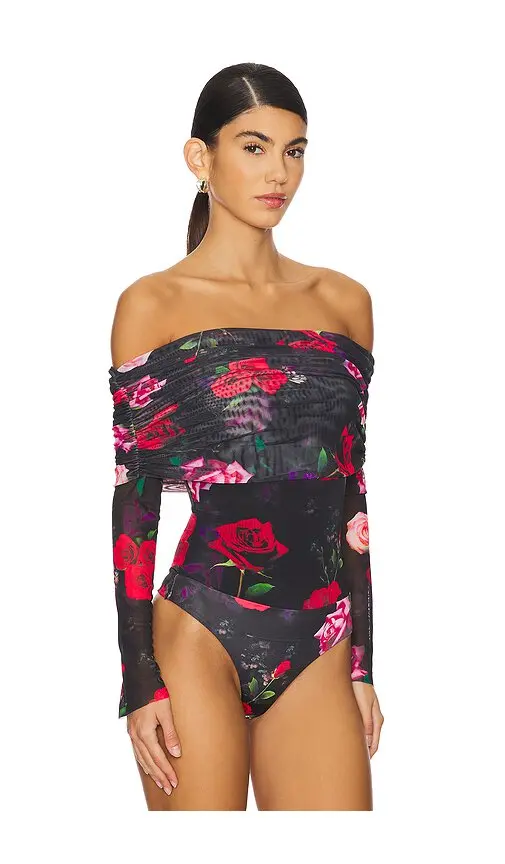AFRM Maxine Bodysuit - Mixed Rose