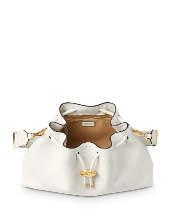 JIMMY CHOO Cinch Bag - Latte/gold