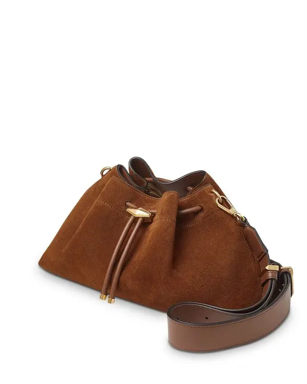 JIMMY CHOO Cinch Bag - Tan/gold