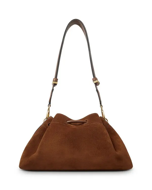 JIMMY CHOO Cinch Bag - Tan/gold