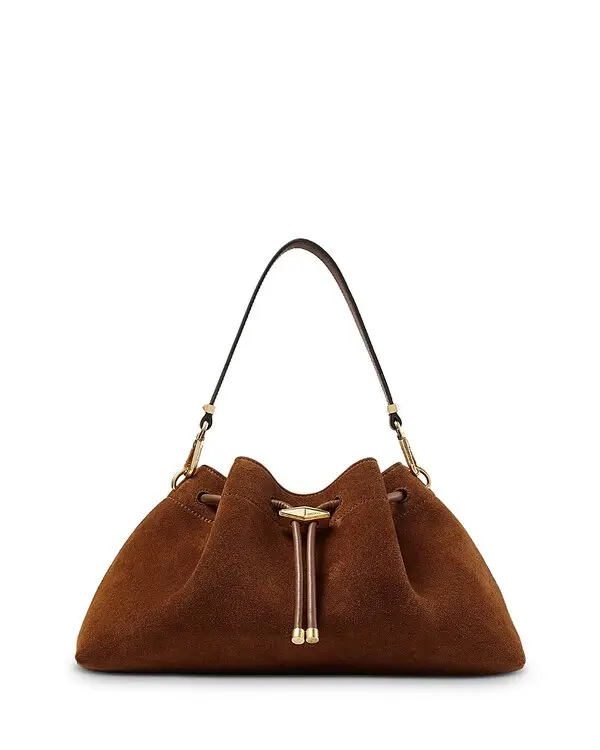 JIMMY CHOO Cinch Bag - Tan/gold