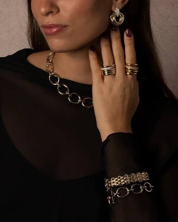 By Adina Eden Pave Dangling Twisted Knot Stud Earrings