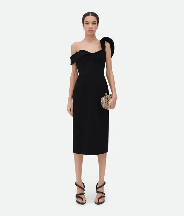 Bottega Veneta Python Minaudière With Knot Clasp - Roccia