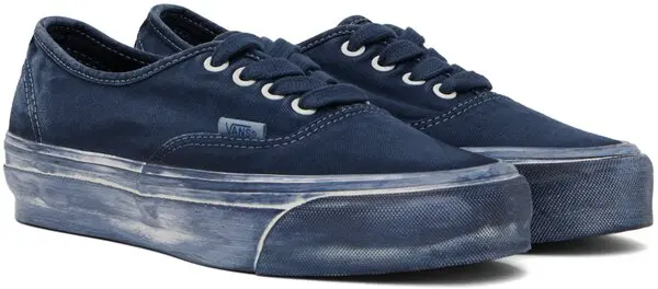 Vans Navy Authentic Sneakers Lx Dip Dye Dress Blu Editorialist