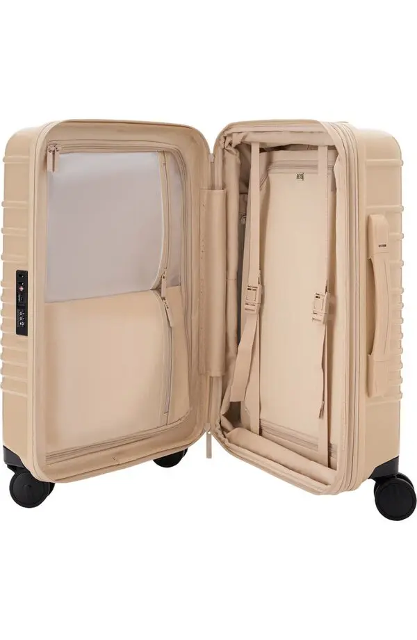 BEIS Carry-on Roller Suitcase - Beige Glossy