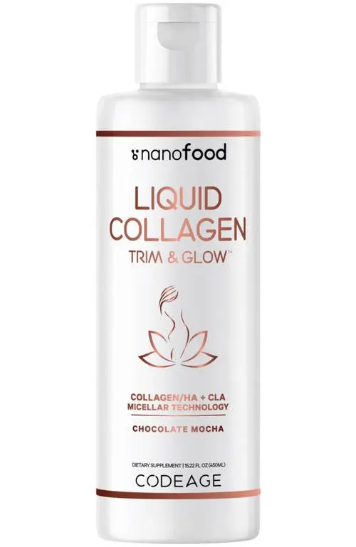 CODEAGE Liquid Collagen Trim & Glow Supplement Chocolate - White