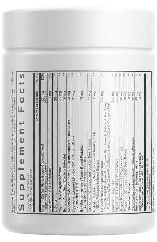 CODEAGE Leaky Gut L-glutamine + Probiotics Supplement
