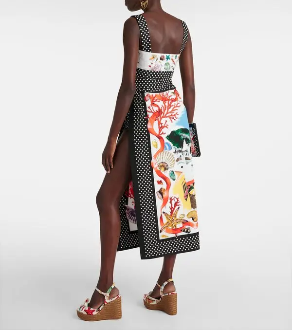 Dolce & Gabbana Capri Printed Cotton Maxi Skirt