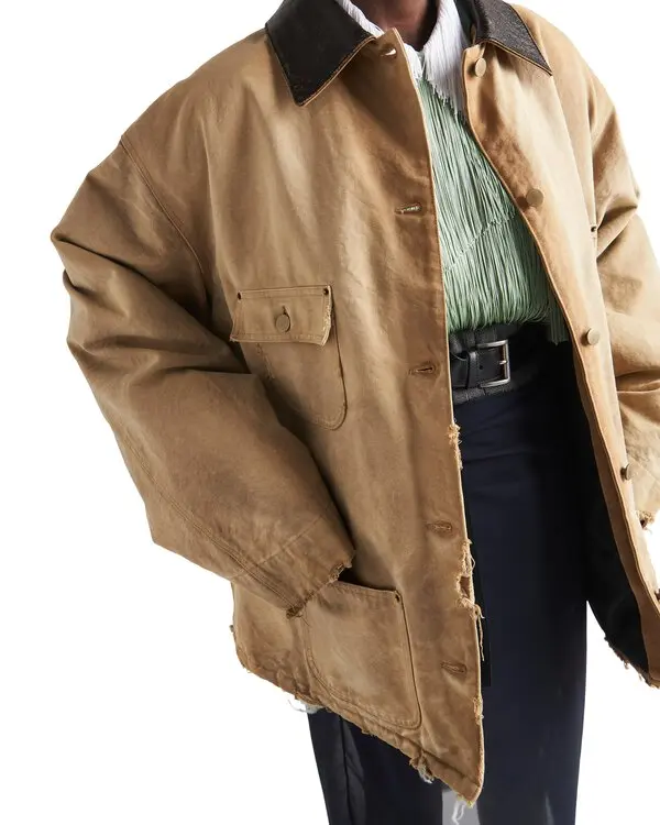 Prada Canvas Jacket - Neutral