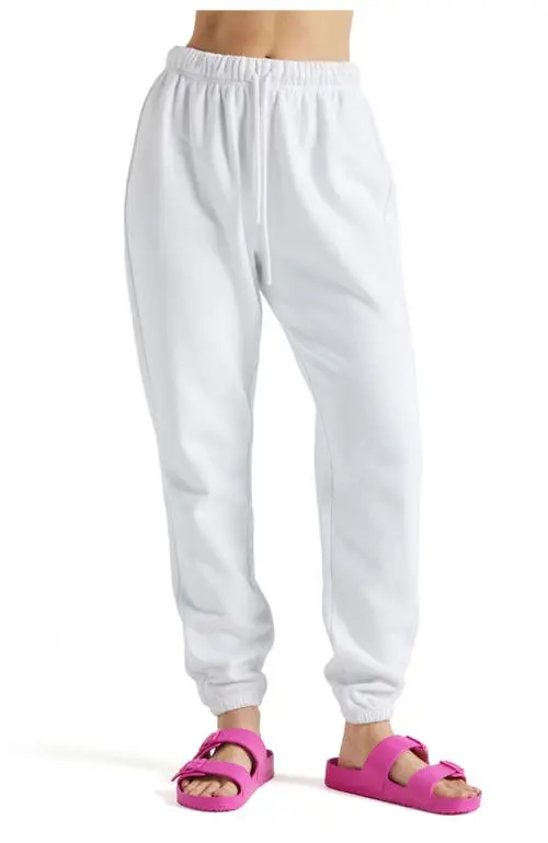 ELECTRIC YOGA French Terry Joggers - White