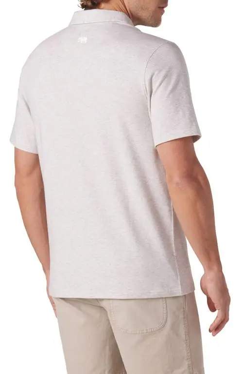 THE NORMAL BRAND Puremeso Solid Short Sleeve Knit Button-up Shirt - Stone