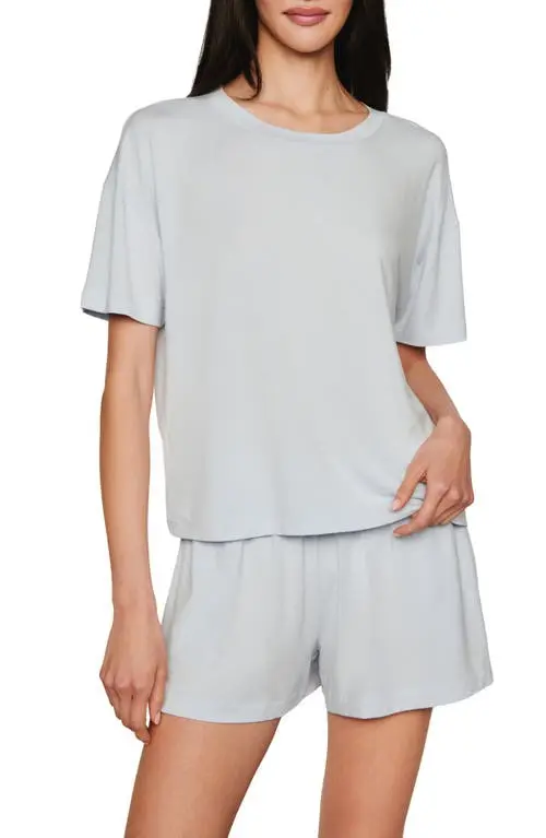 Eberjey Giselle Stretch Modal Pajama Top - Ice Blue