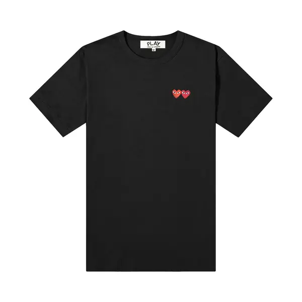 Play Comme Des Garcon Double Heart Tee