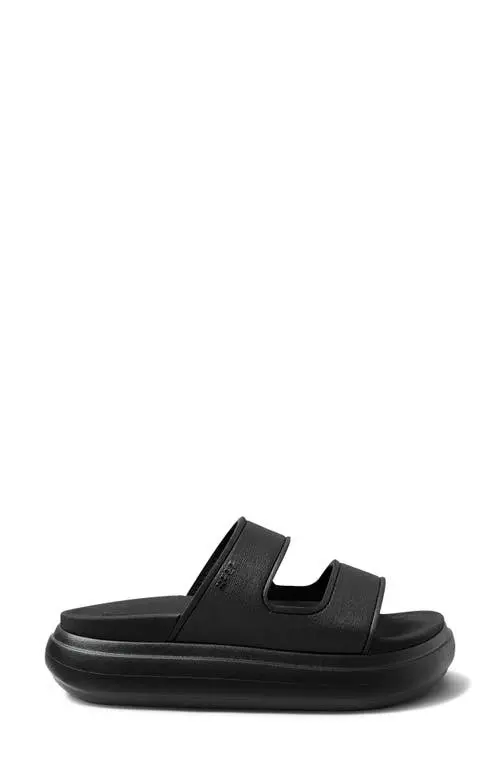 Reef Bondi Platform Slide Sandal - Black/ Black