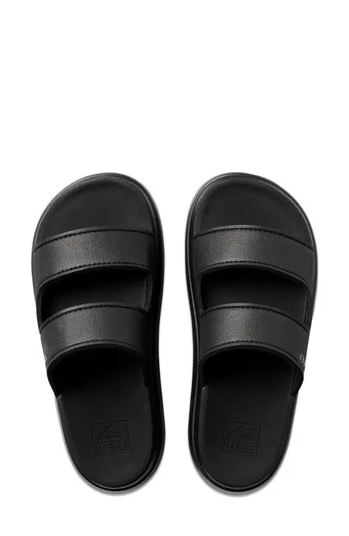 Reef Bondi Platform Slide Sandal - Black/ Black
