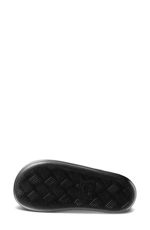 Reef Bondi Platform Slide Sandal - Black/ Black
