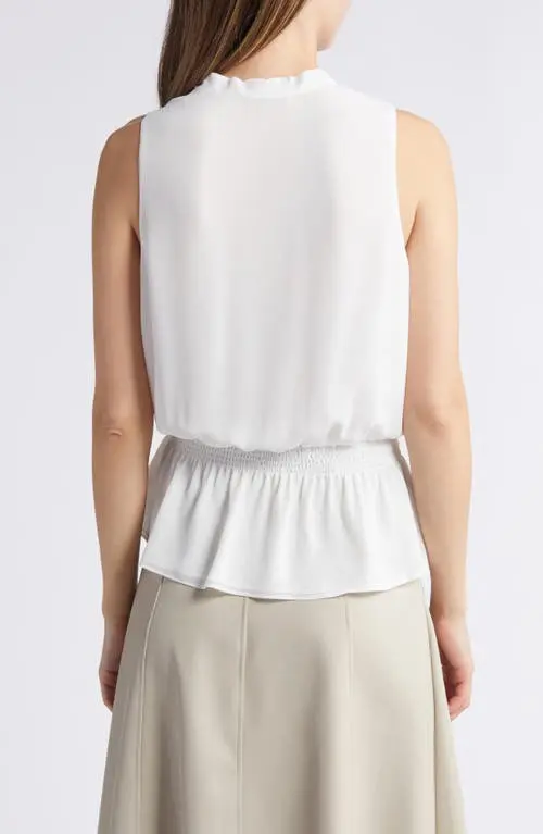 NIKKI LUND Golriz Wrap Sleeveless Top - White