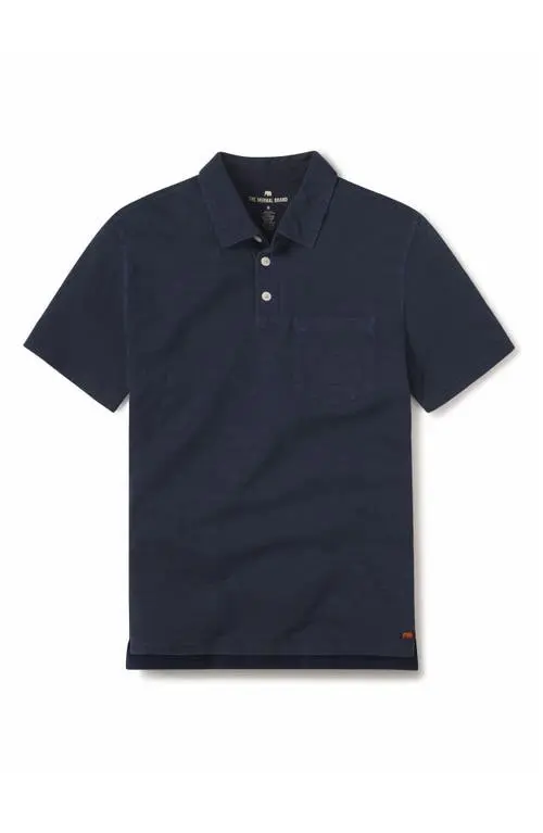THE NORMAL BRAND Slub Pocket Polo - Navy