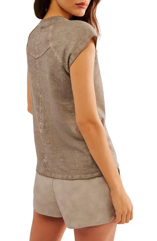 Free People Riley Seamed T-shirt