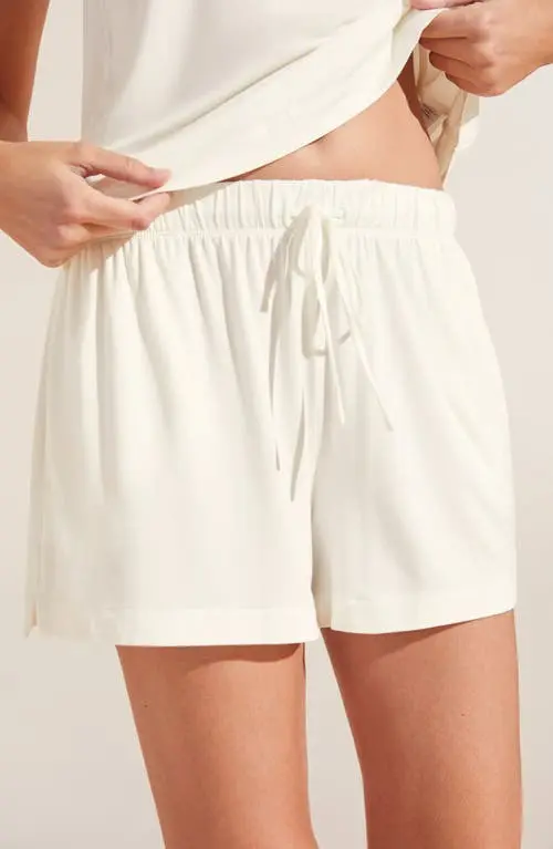 Eberjey Gisele Pajama Shorts - Ivory