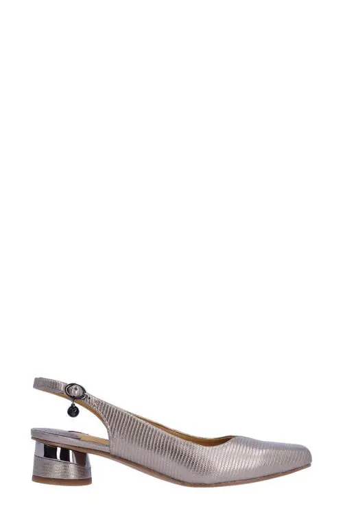 J. Reneé Taveta Slingback Pumps - Pewter