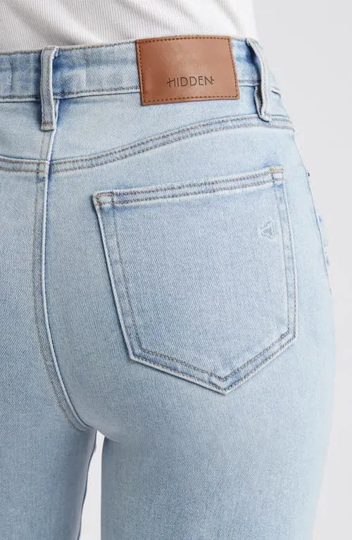 HIDDEN JEANS Ripped Straight Leg Jeans