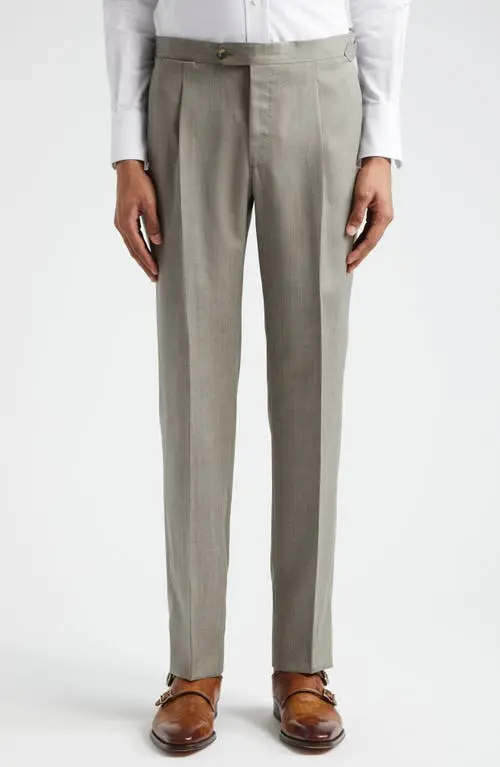 Thom Sweeney Unstructured Wool & Silk Suit - Taupe