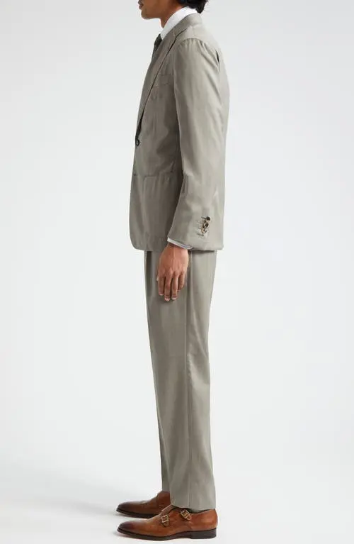 Thom Sweeney Unstructured Wool & Silk Suit - Taupe