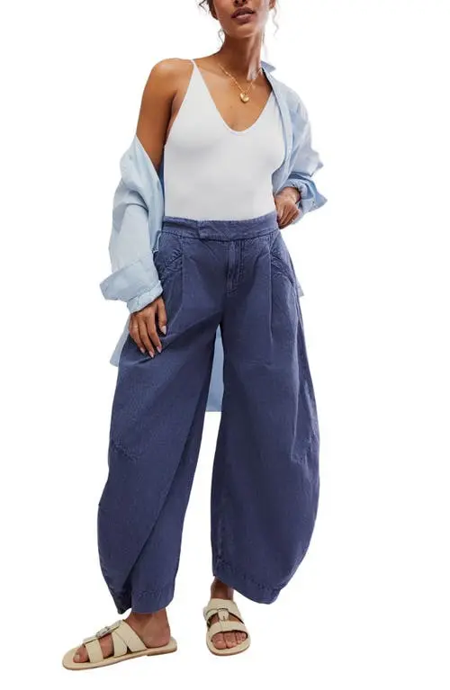 Free People Tegan Washed Cotton Barrel Pants