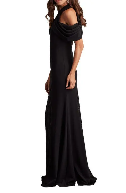 tadashi shoji gowns & formal dresses Tadashi Shoji BOS24911L Long 3D Applique Formal Evening Dress – The Dress  Outlet main image 0